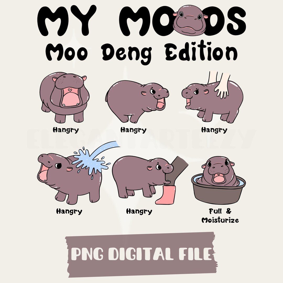 Moo Deng, Moo Deng Png, I Love Moo Deng Png, Moo Deng Bootleg Rap Png ...