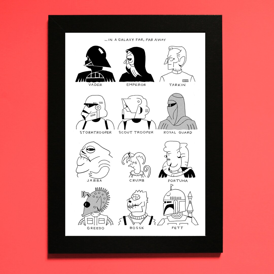 In A Galaxy Far Far Away Print - Etsy