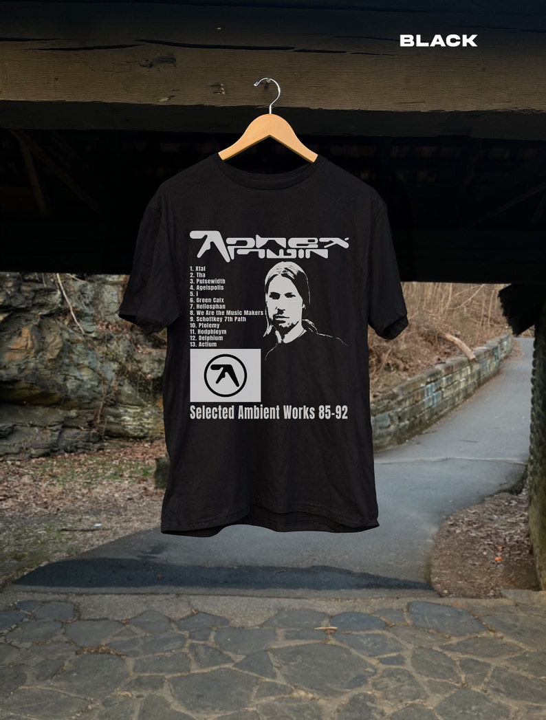 Aphex Twin Shirt, Selected Ambient Works 85-92 Album Tshirt, Aphex Twin ...