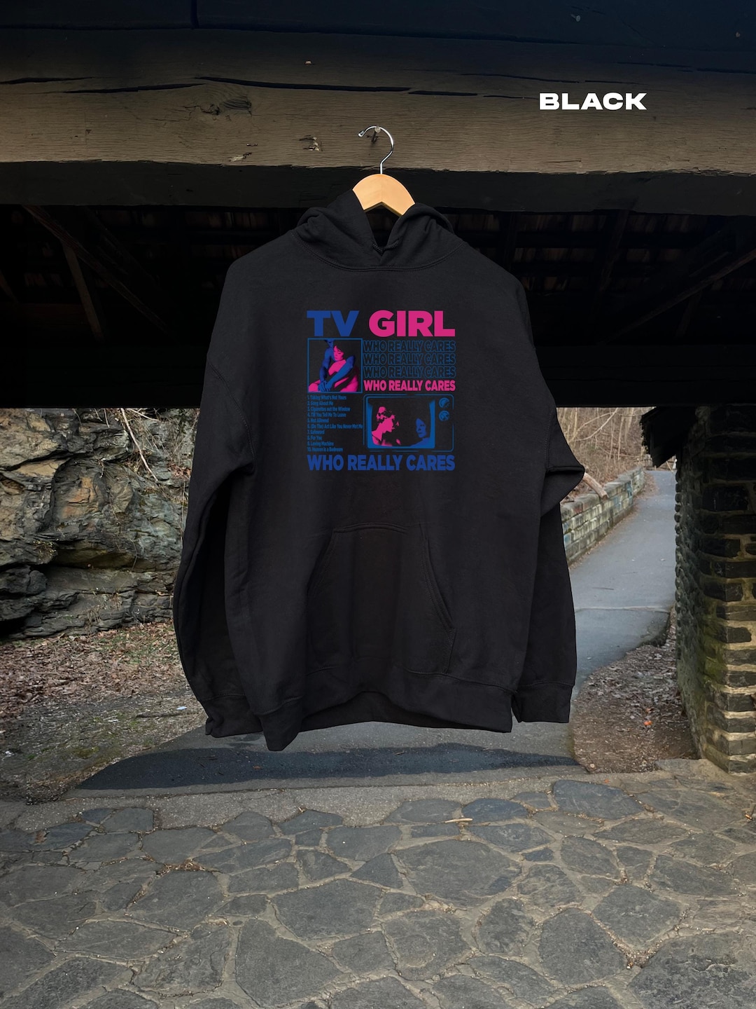 TV Girl Who Really Cares Hoodie, TV Girl Artist Hoodie, Tv Girl Merch ...
