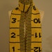 Hand Knitted Measuring Tape Scarf - Etsy