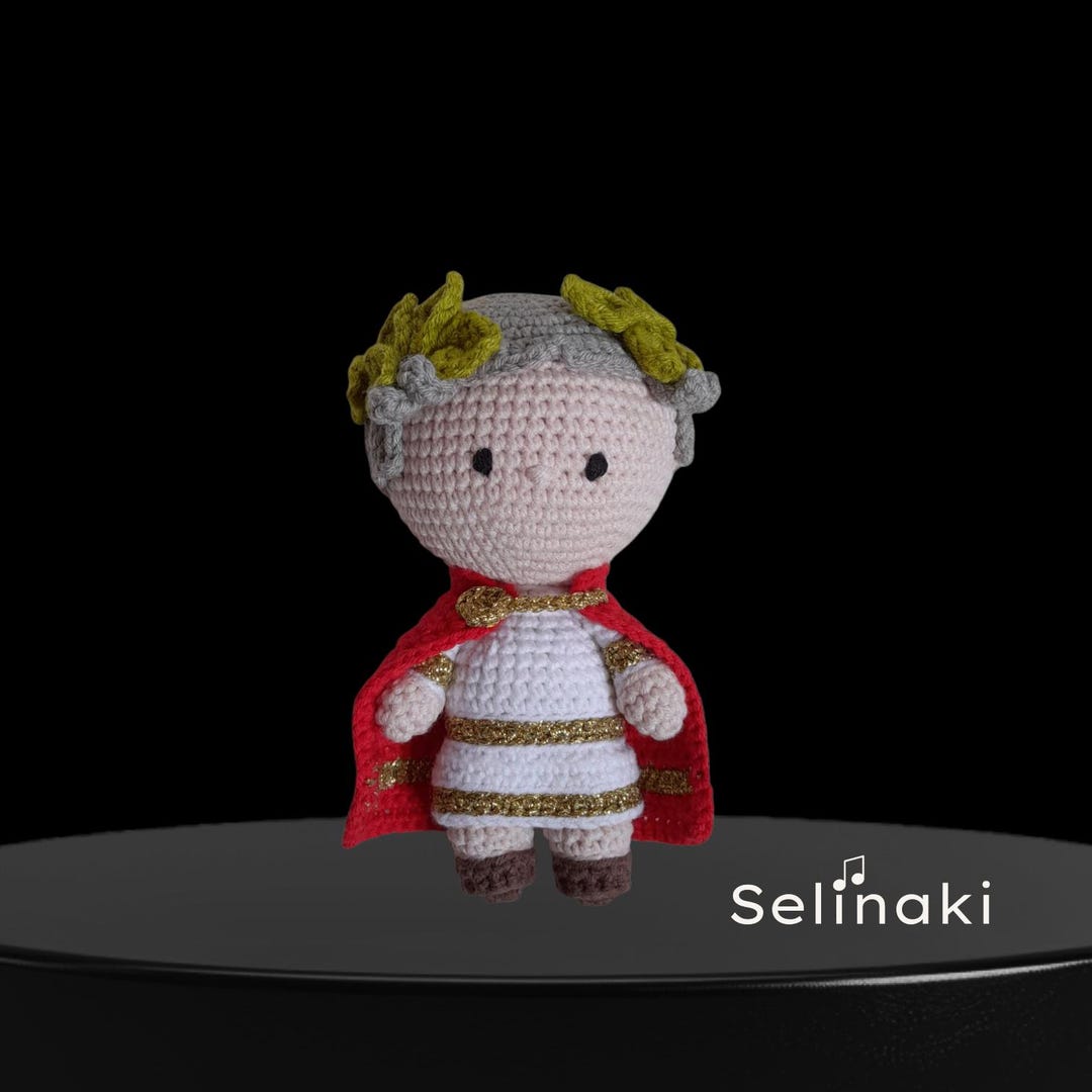 Handmade Julius Caesar Amigurumi Doll Decoration - Etsy