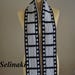 Hand Knitted Filmstrip Scarf Film Roll Black and White - Etsy