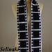Hand Knitted Filmstrip Scarf Film Roll Black and White - Etsy