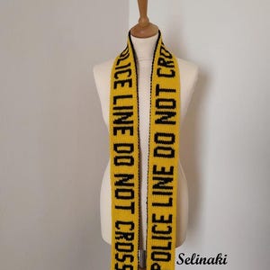 Hand Knitted Police Line Caution Tape - Etsy UK