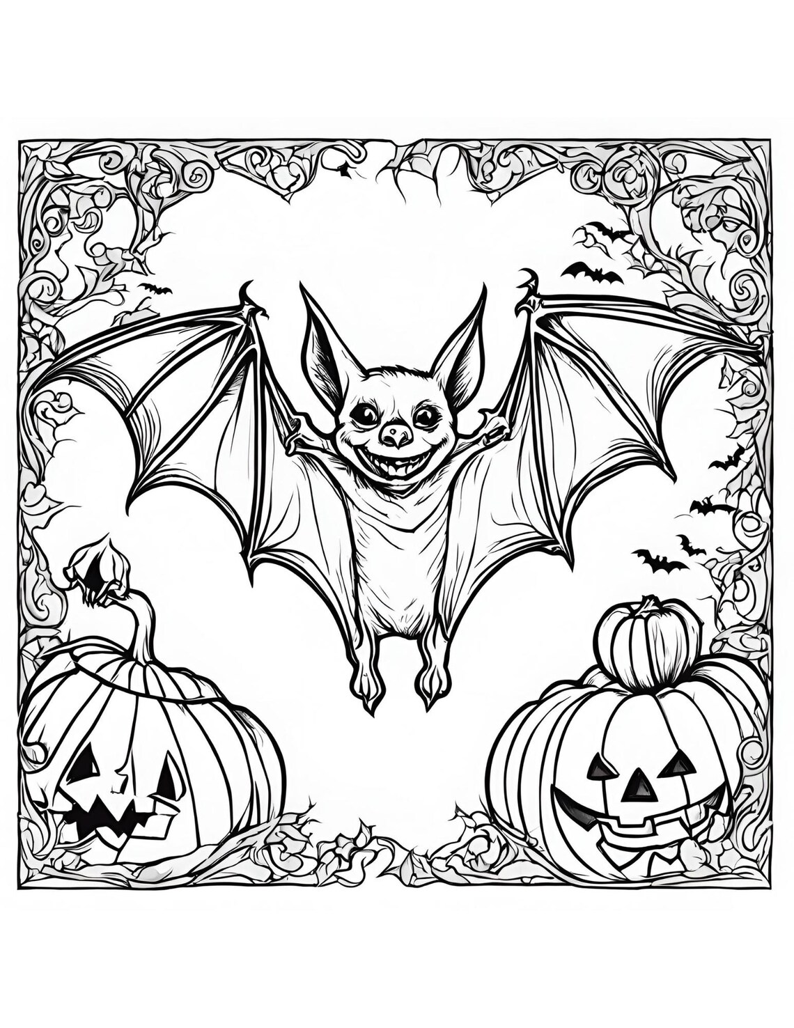 Printable Spooky Halloween Art Coloring Pages for Kids - Etsy