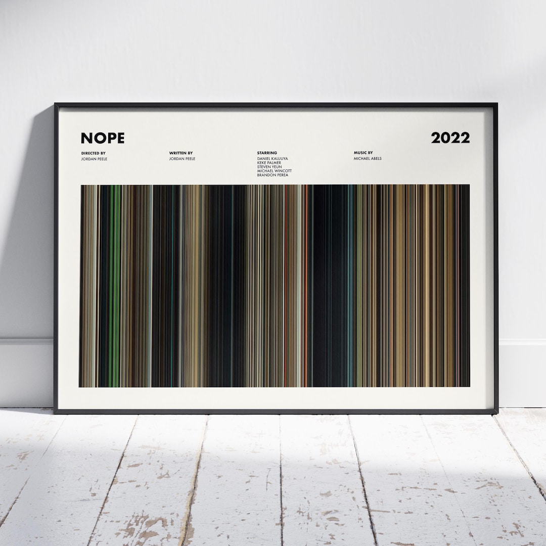 Nope Poster, Nope Print, Nope Movie Poster, Nope Wall Art, Nope Colors ...