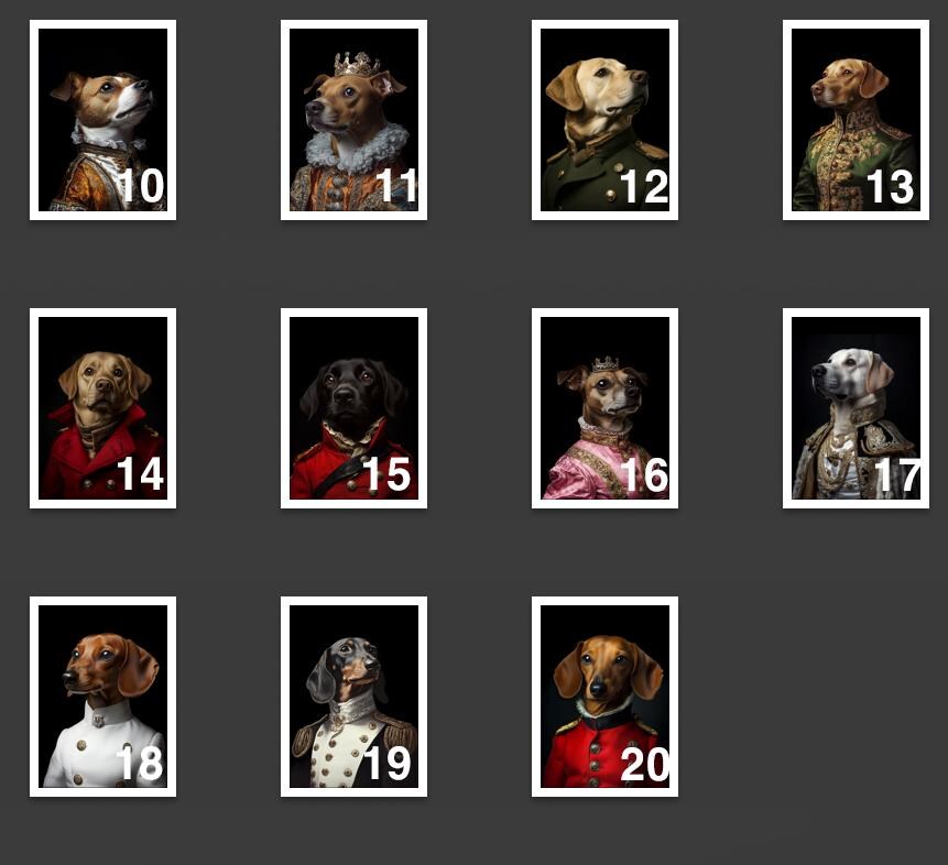 Regal Dog Pet Portraits: Bespoke Renaissance Dog Faces Fit for a Royal ...