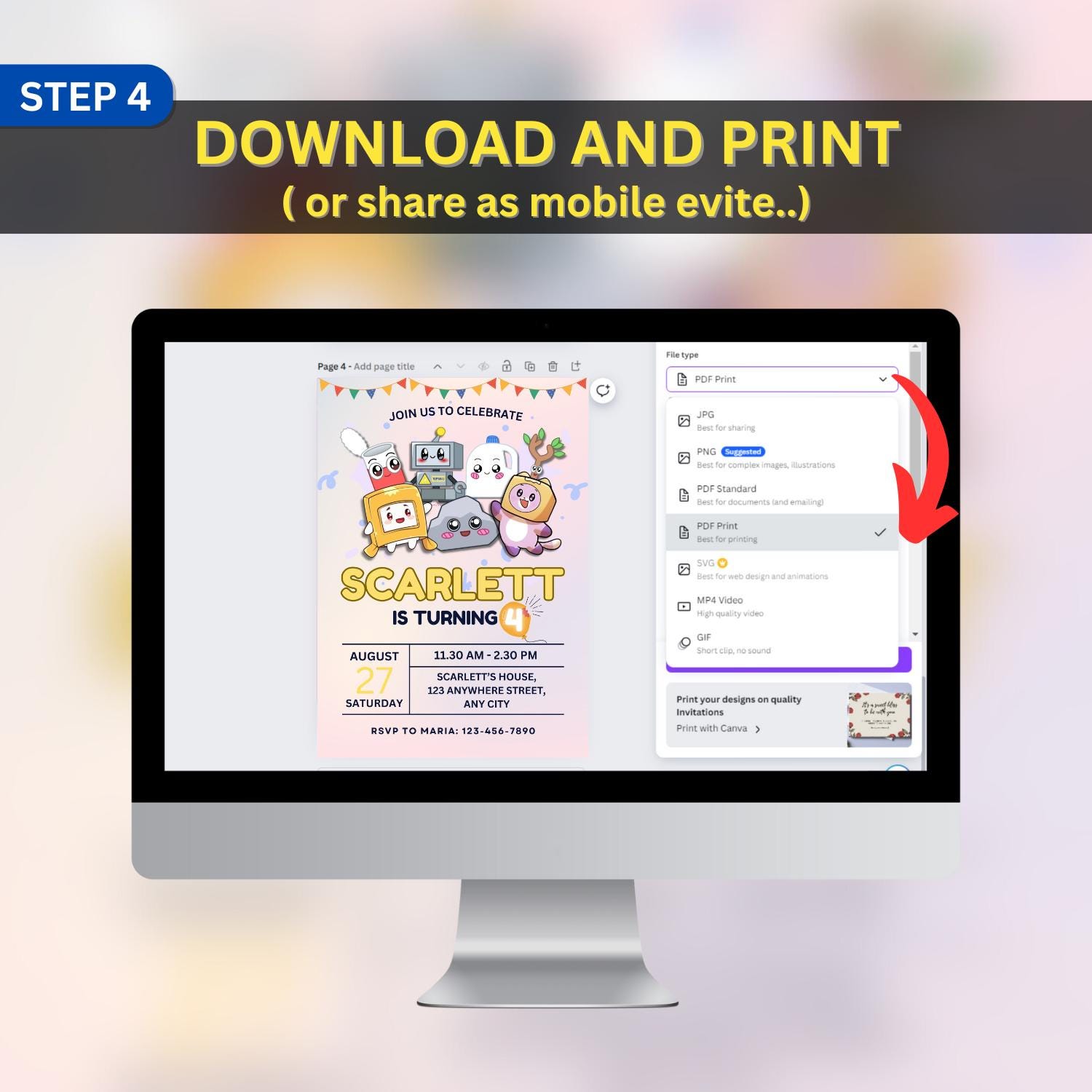 Lankybox Birthday Invitation, Lankybox Birthday, Lankybox Invitation ...