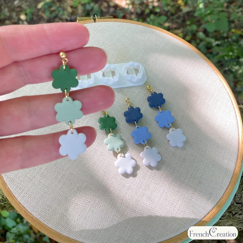 Flower-shaped Cookie Cutter Without a Center Hole for Polymer Clay ...