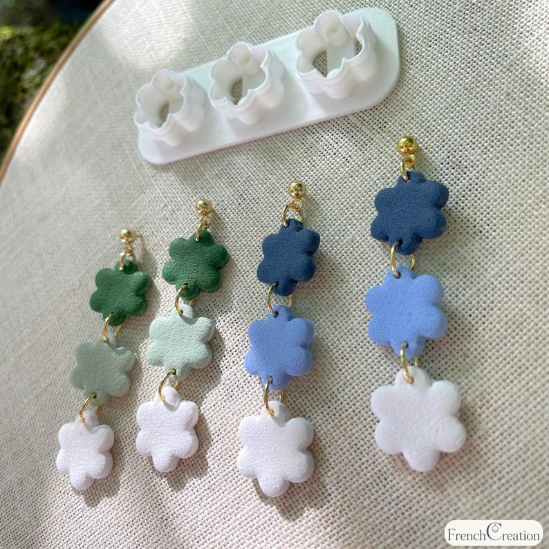 Flower-shaped Cookie Cutter Without a Center Hole for Polymer Clay ...