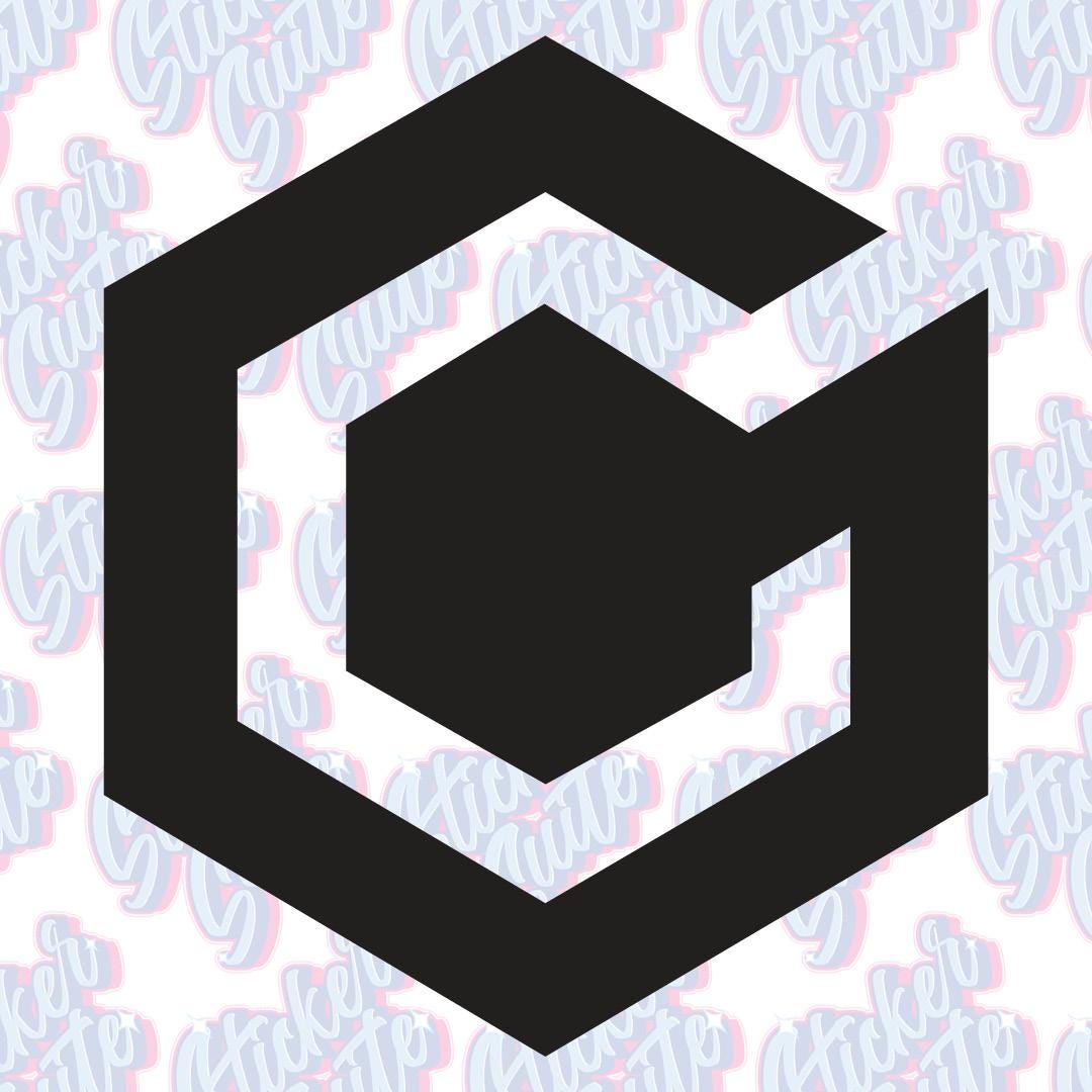 Nintendo Gamecube Logo Sticker/decal Choose Your Size and Colour - Etsy