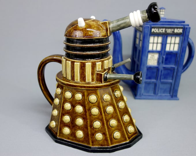 Highly Detailed Dalek Teapot - Handmade Ceramic Sculptural Teapot, Made ...