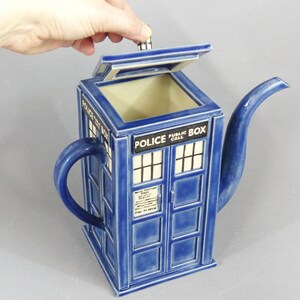 TARDIS Teapot: Made-to-order Handmade Blue Police Box Teapot - Etsy