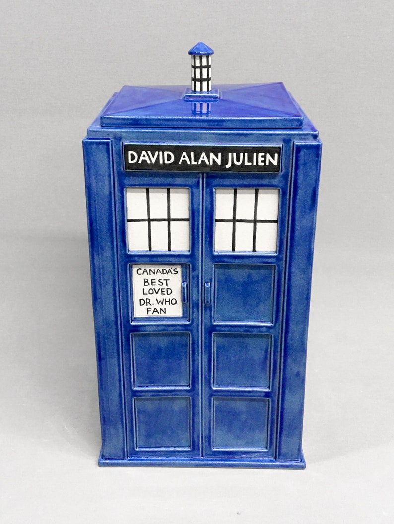 Large TARDIS Jar Tardis Urn: Made to Order Handmade | Etsy