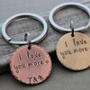 We Are Better Together Copper Hand Stamped Key Chain, Long Rectangle ...