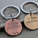 We Are Better Together Copper Hand Stamped Key Chain, Long Rectangle ...