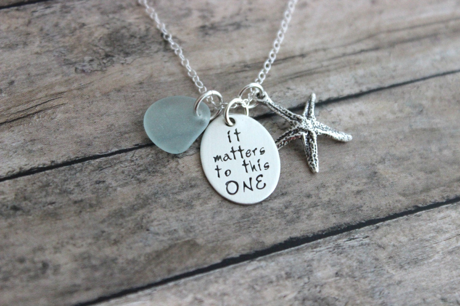 It Matters to This One the Starfish Story Sterling Silver - Etsy