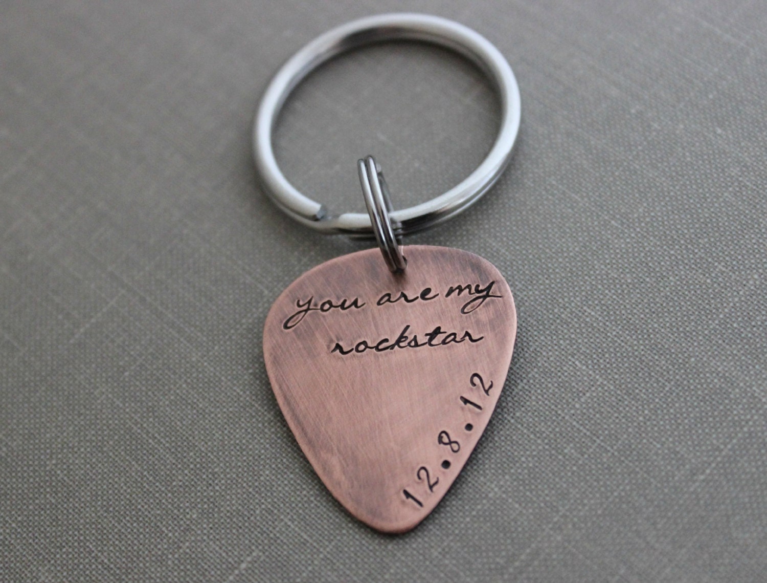 You Are My Rockstar Personalized With Date Rustic Guitar Etsy