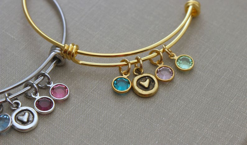 Gold or Silver Rustic Heart Charm Bracelet Stainless Steel - Etsy