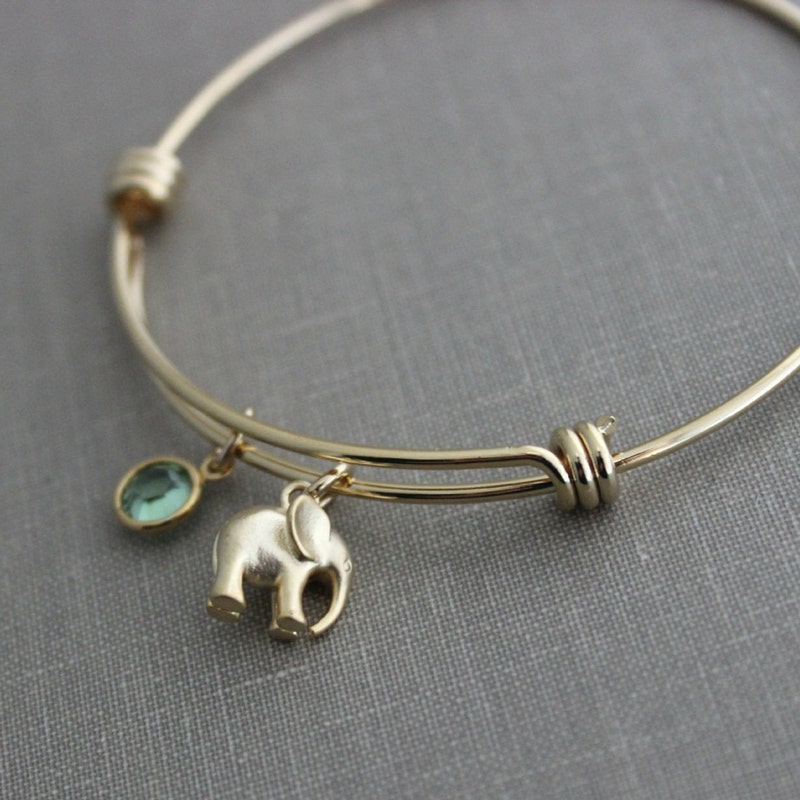 Elephant Bangle - Etsy
