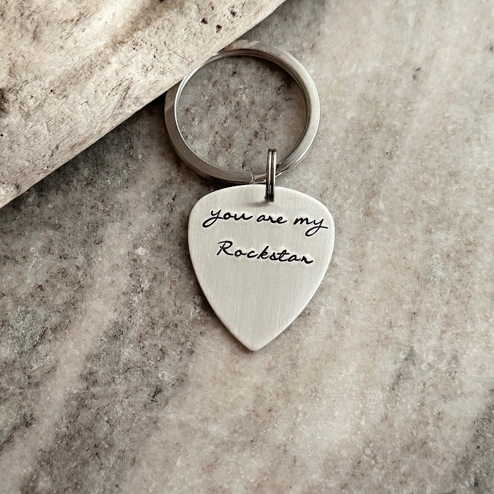 You Are My Rockstar - Personalized With Date - Rustic Guitar Pick ...