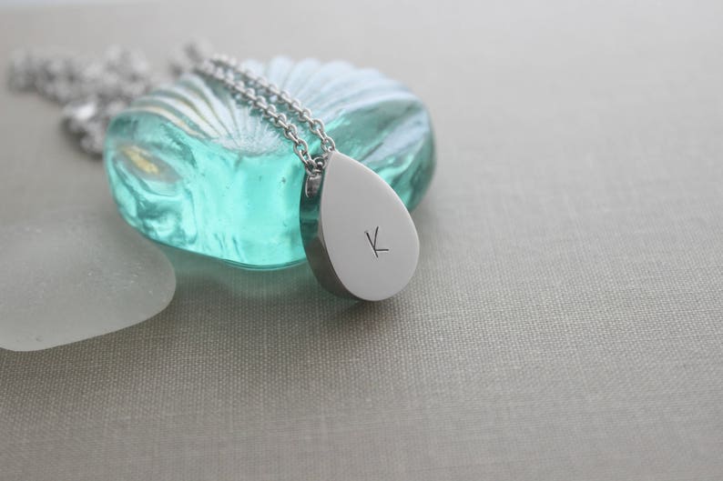Teardrop Urn Pendant - Cremation Locket - Stainless Steel ...