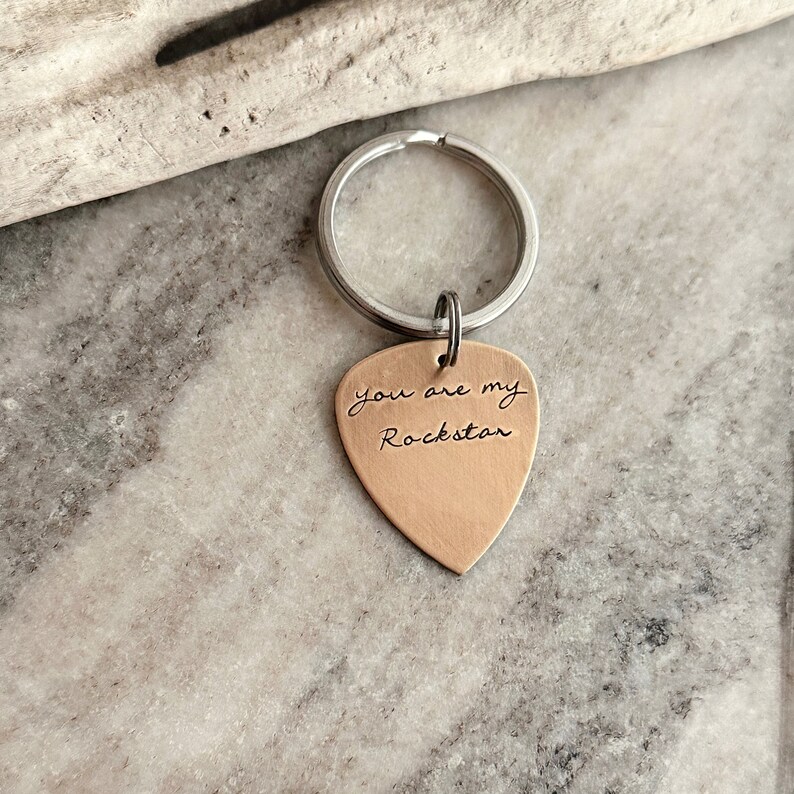 You Are My Rockstar - Personalized With Date - Rustic Guitar Pick ...