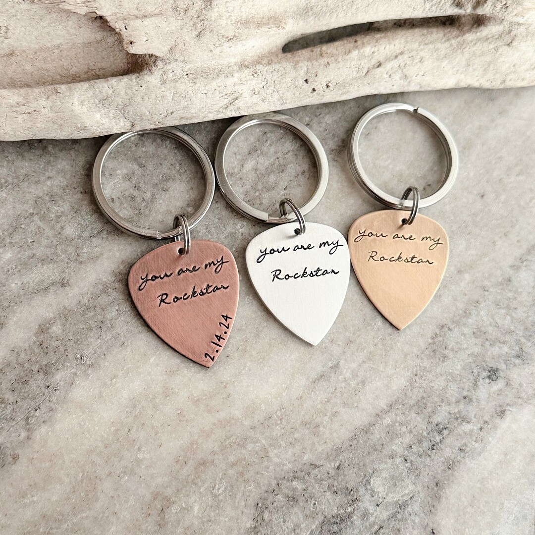 You Are My Rockstar - Personalized With Date - Rustic Guitar Pick ...