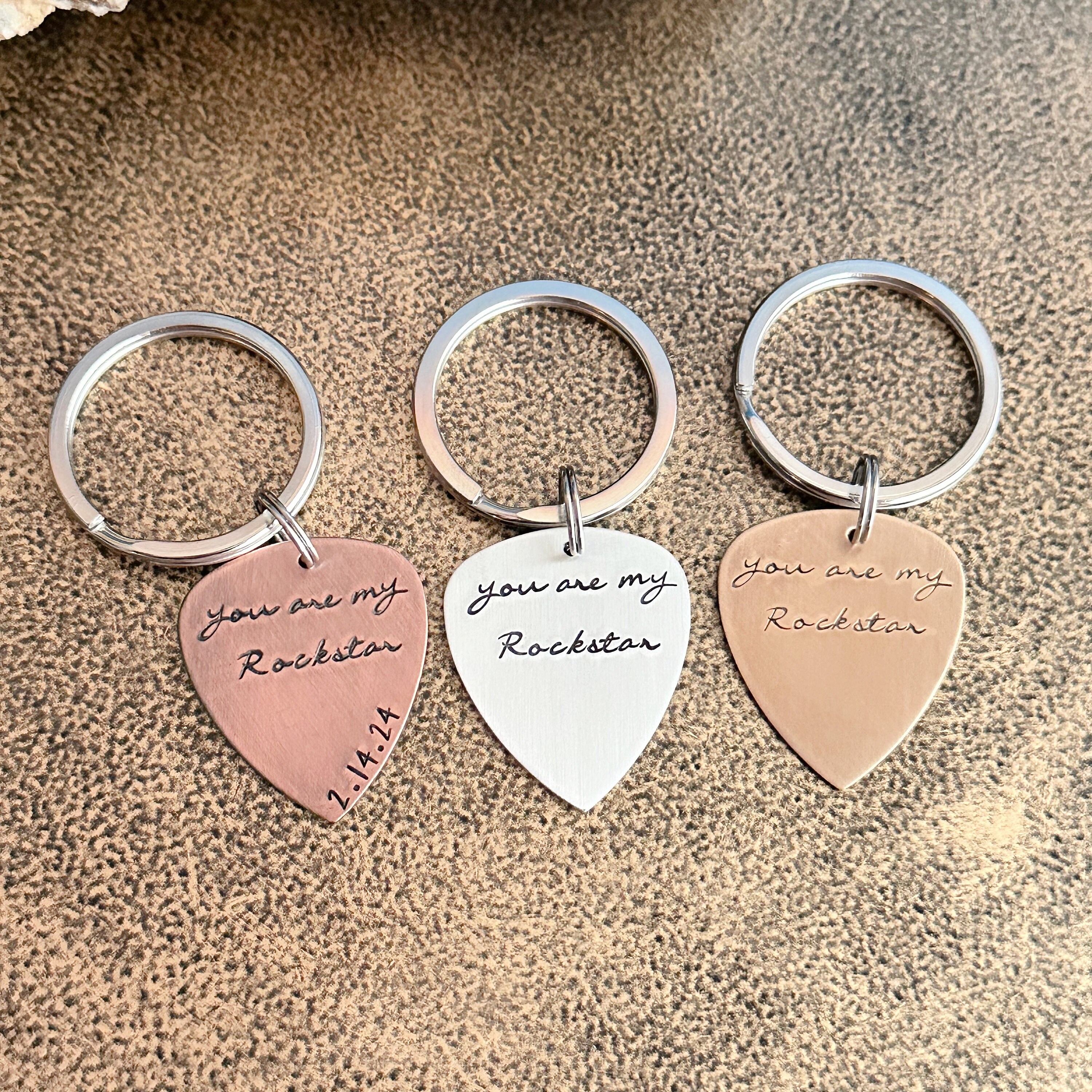 You Are My Rockstar - Personalized With Date - Rustic Guitar Pick ...