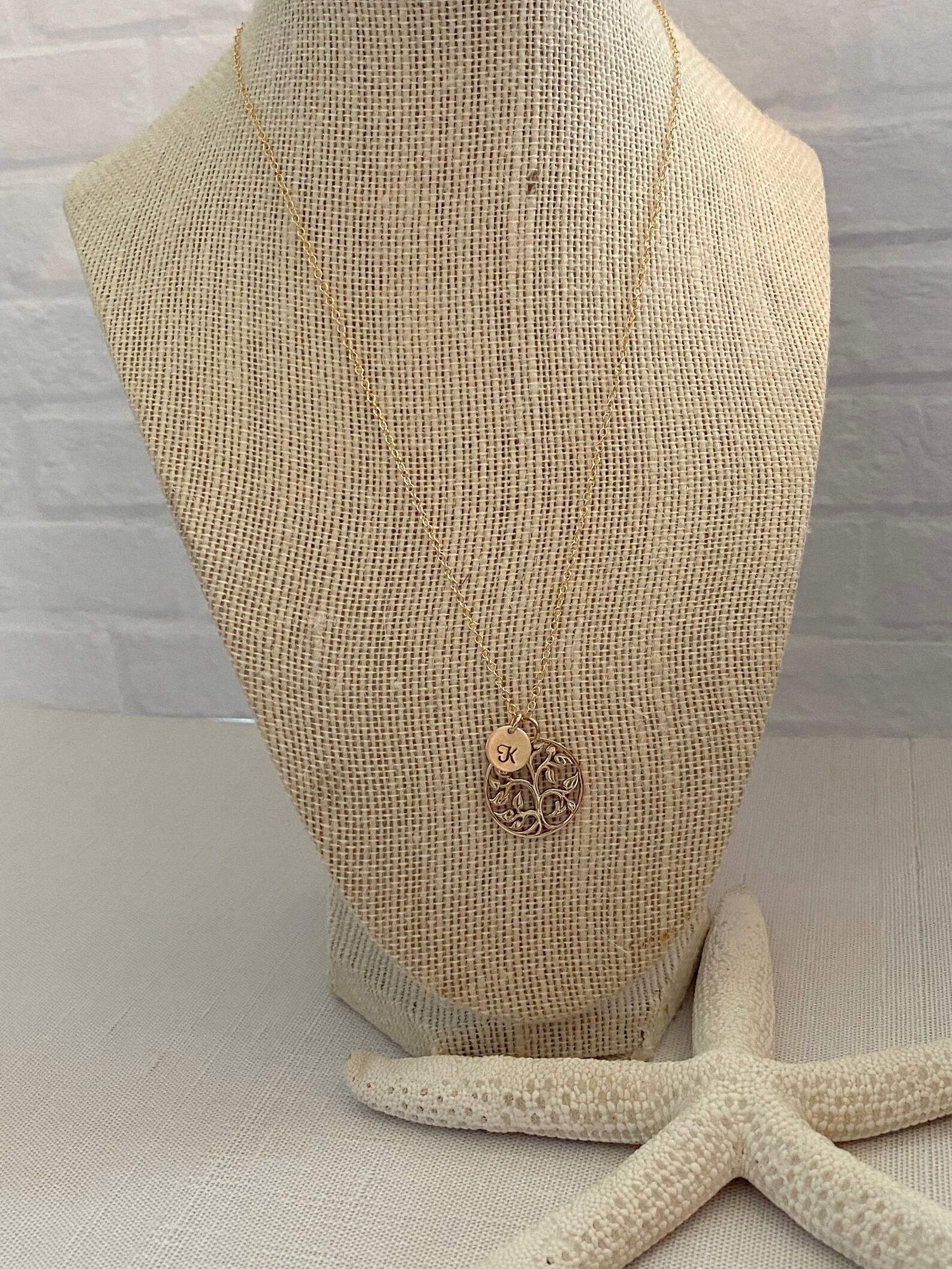 Personalized Bronze Family Tree Necklace 14k Gold Filled - Etsy