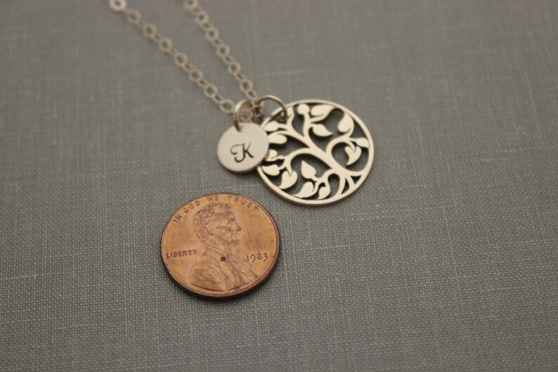 Personalized Bronze family tree necklace 14k gold filled | Etsy