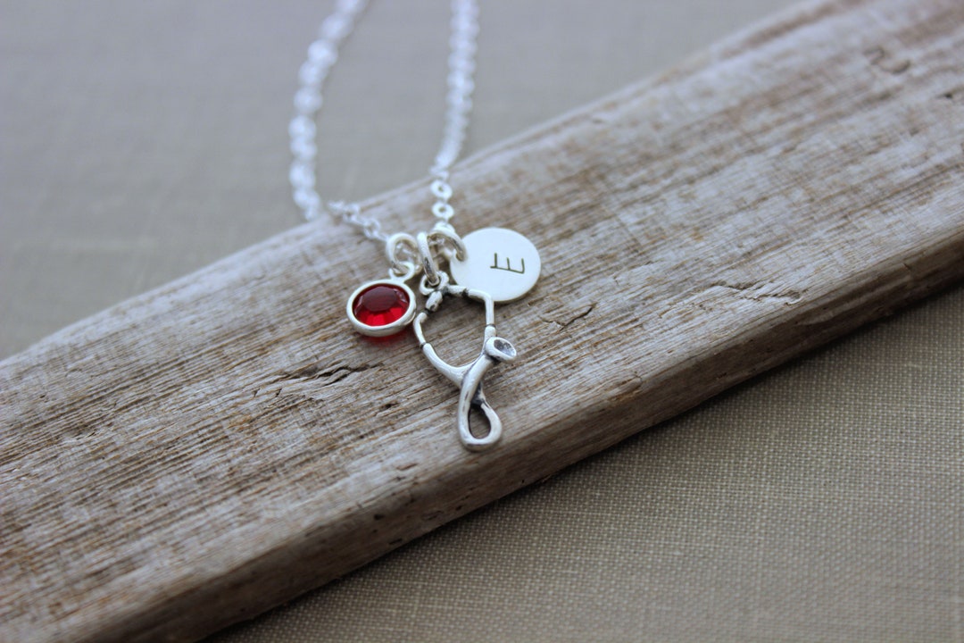 Sterling Silver Stethoscope Necklace - Nurse Jewelry - Registered Nurse ...