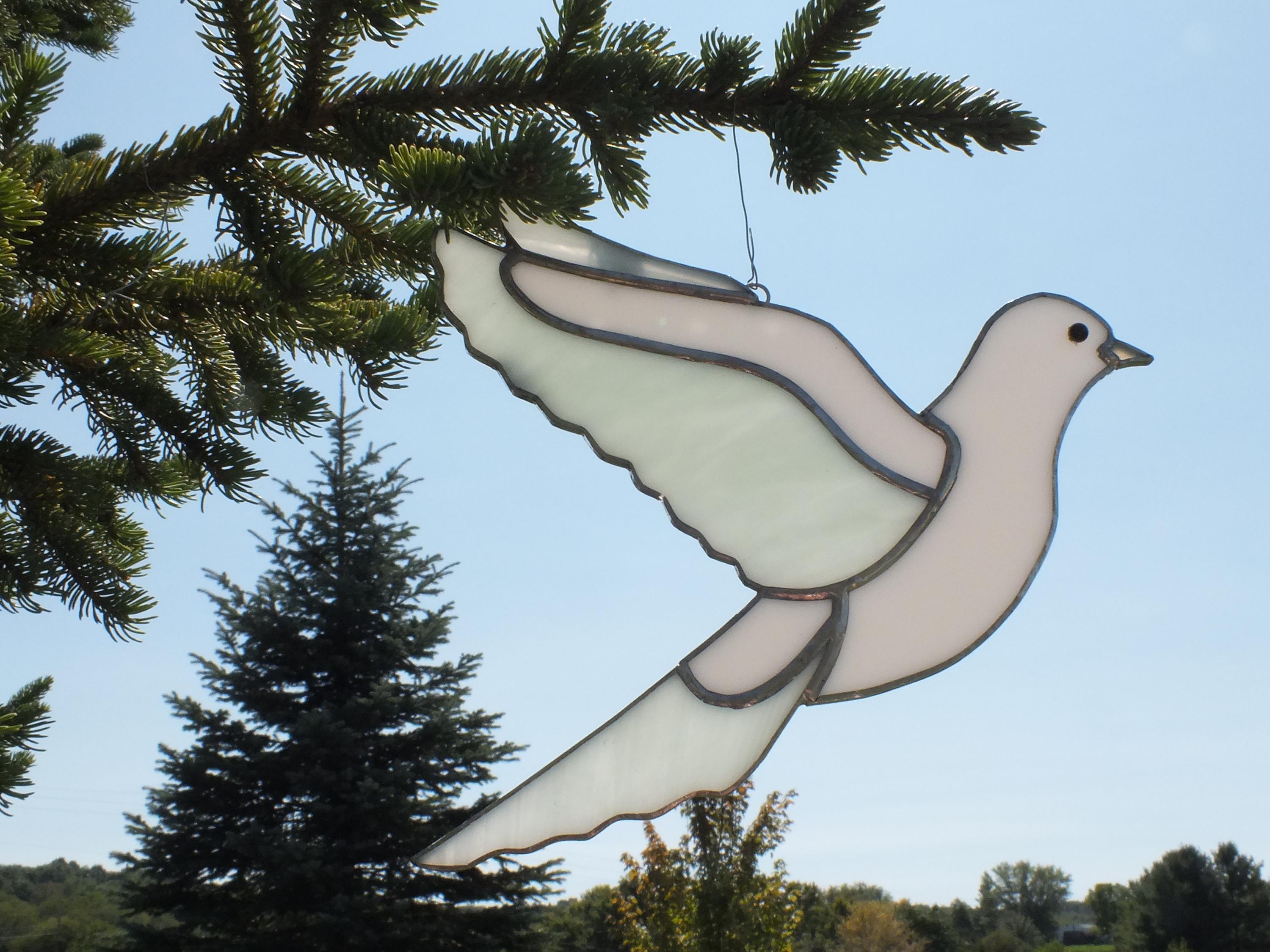Pre-cut Stained Glass Dove Kit - Etsy