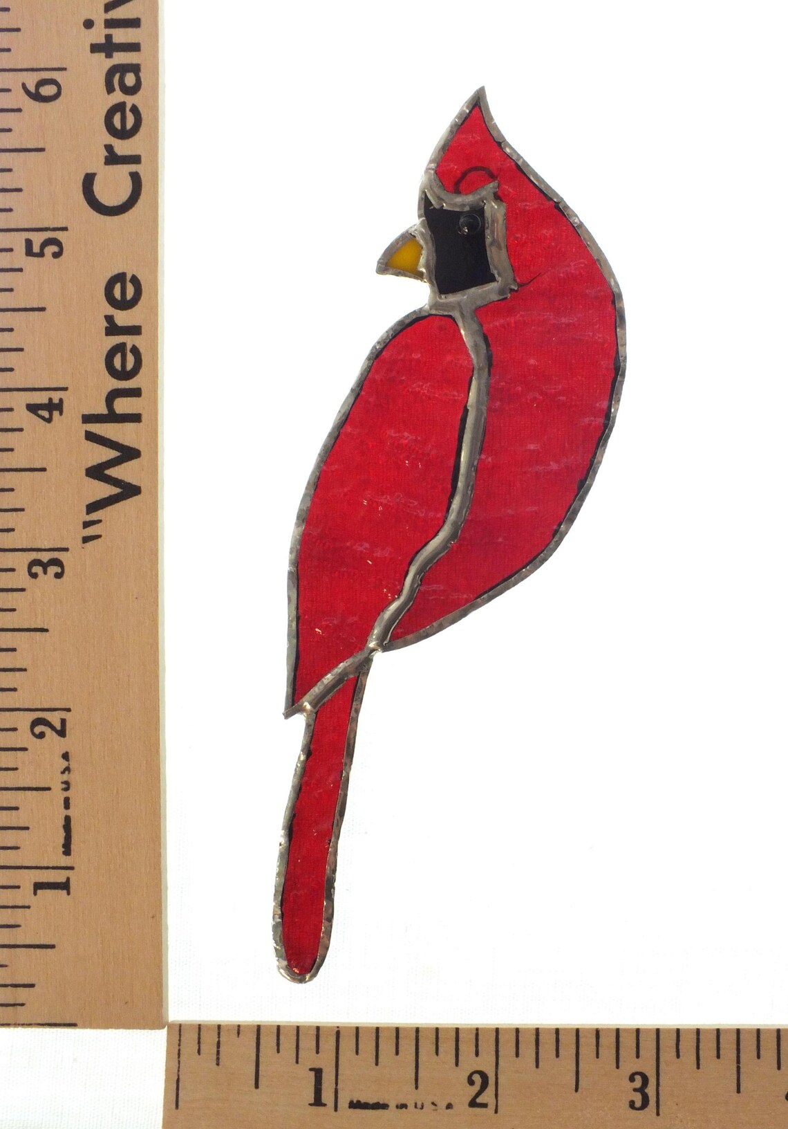 Pre-cut Stained Glass Small Cardinal Kit - Etsy