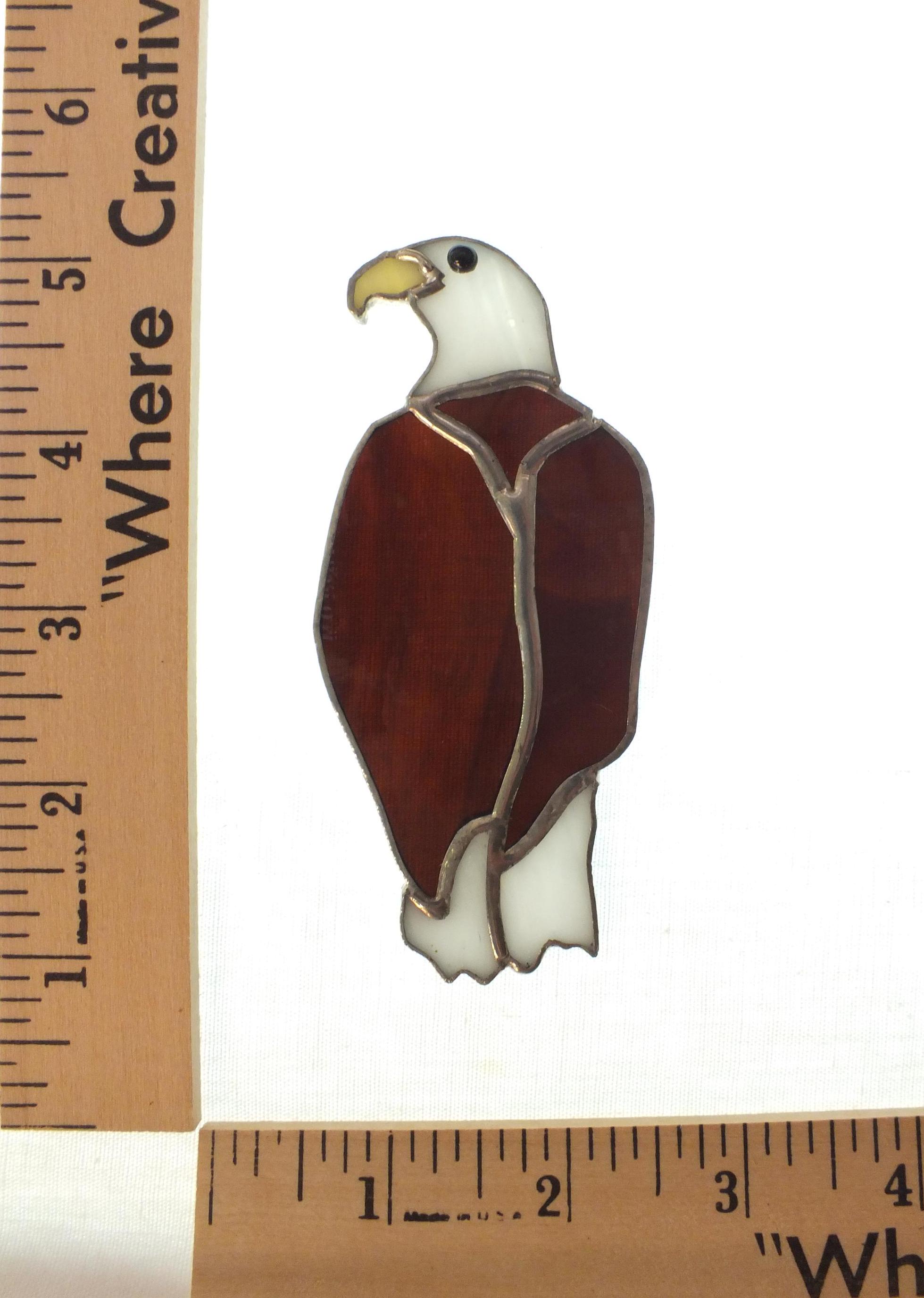 Pre-cut Stained Glass Bald Eagle Kit - Etsy