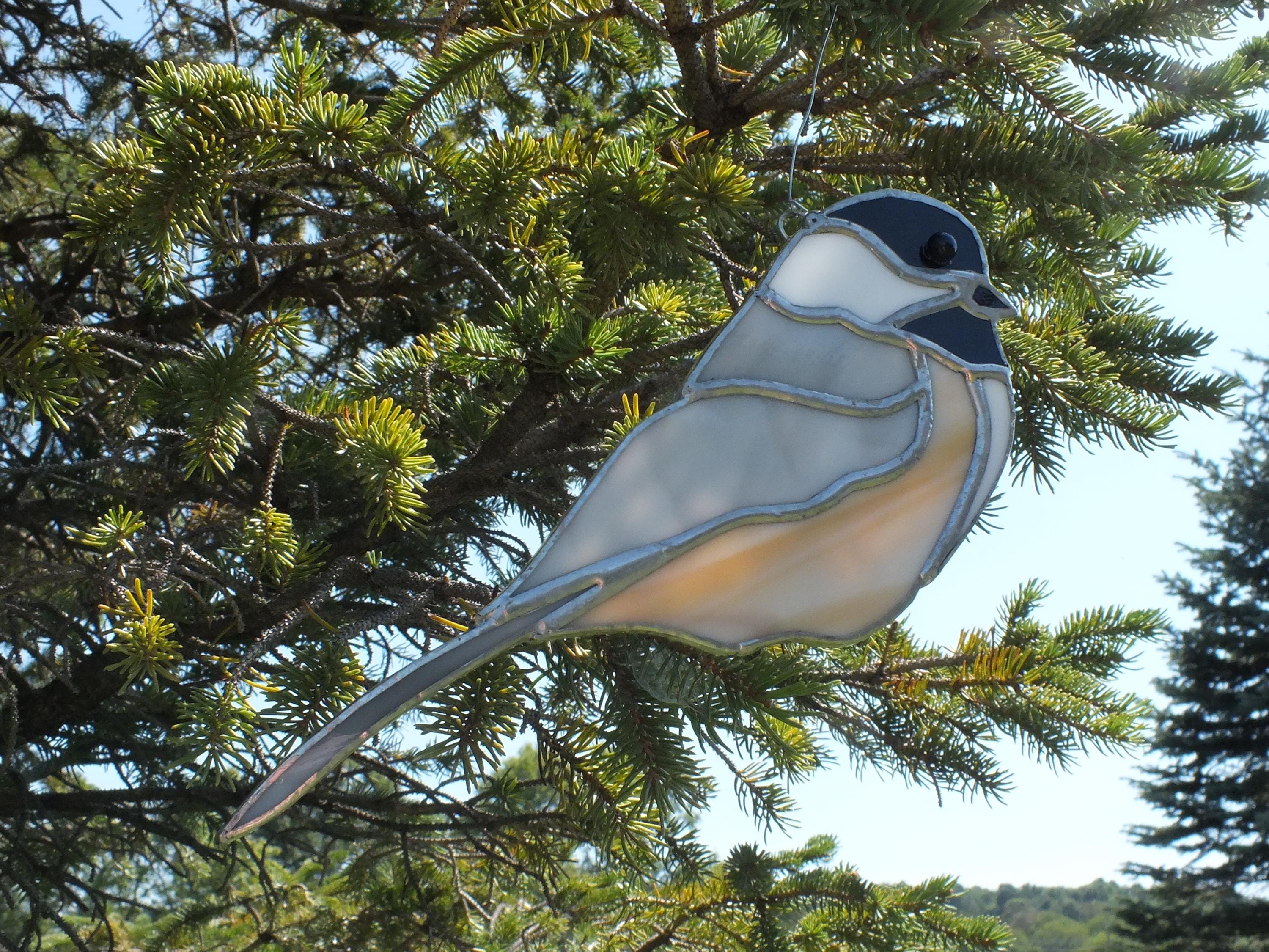 Pre-cut Stained Glass Chickadee Kit - Etsy