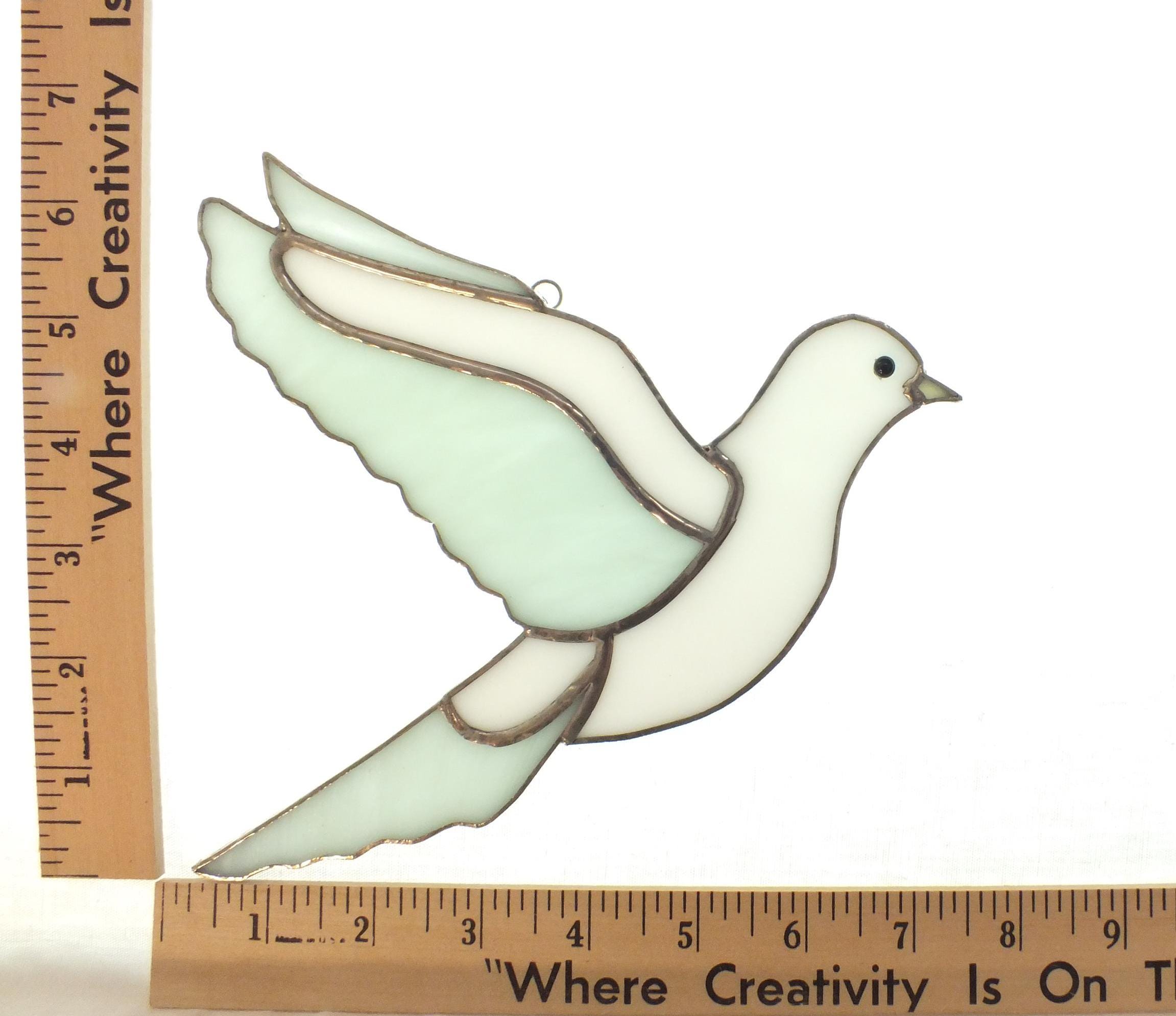 Pre-cut Stained Glass Dove Kit - Etsy