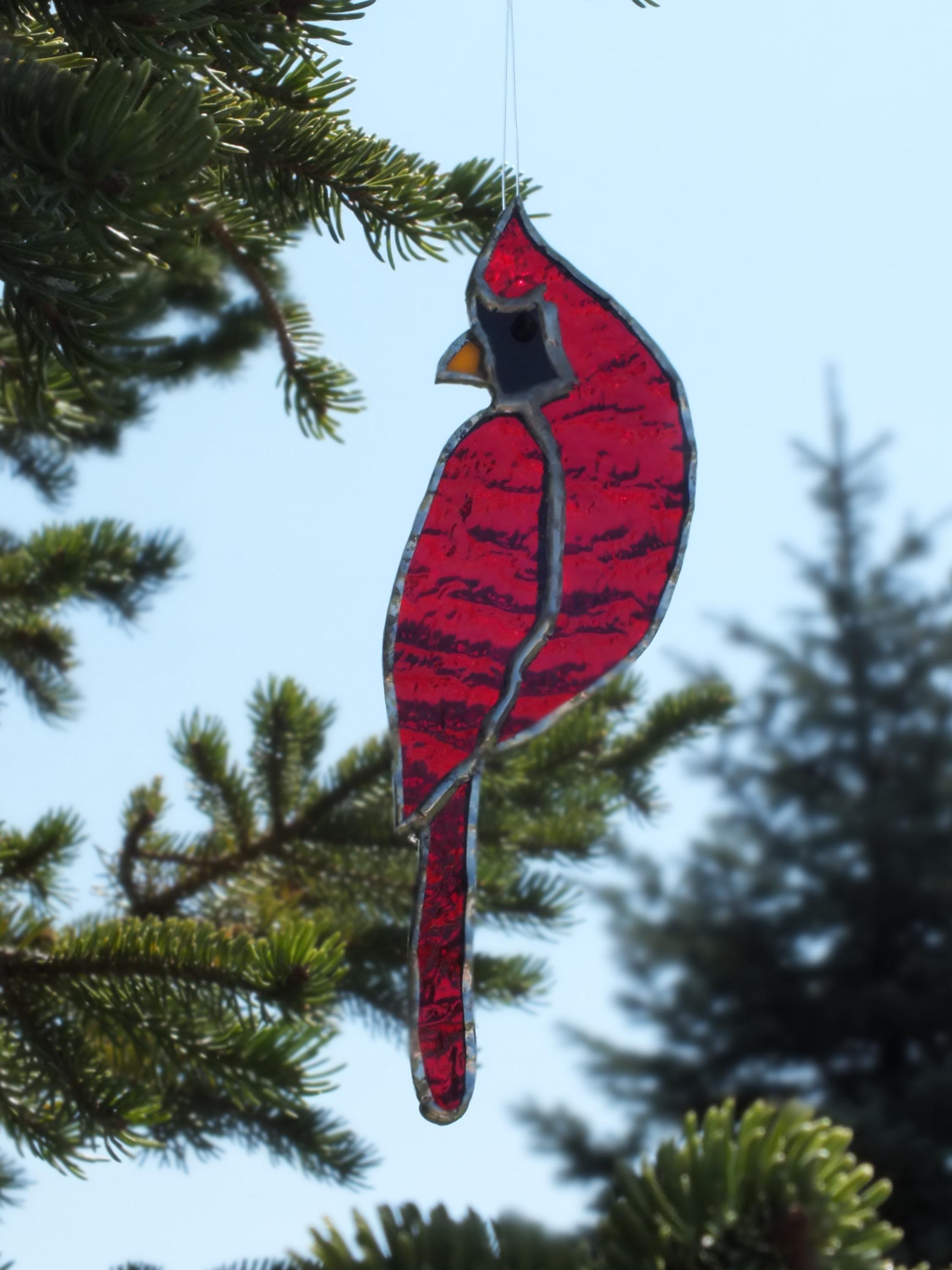 Pre-cut Stained Glass Small Cardinal Kit - Etsy
