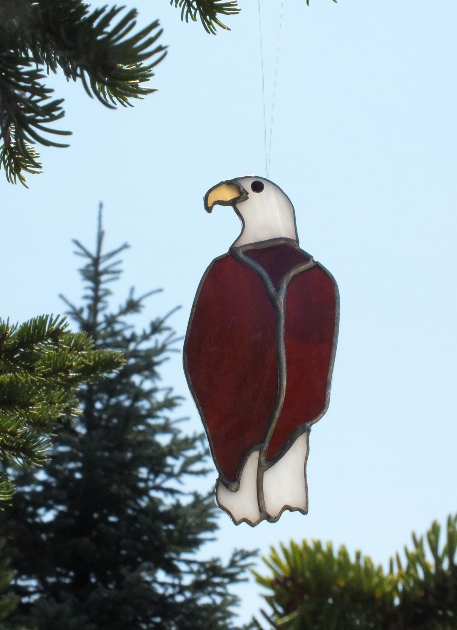 Pre-cut Stained Glass Bald Eagle Kit - Etsy