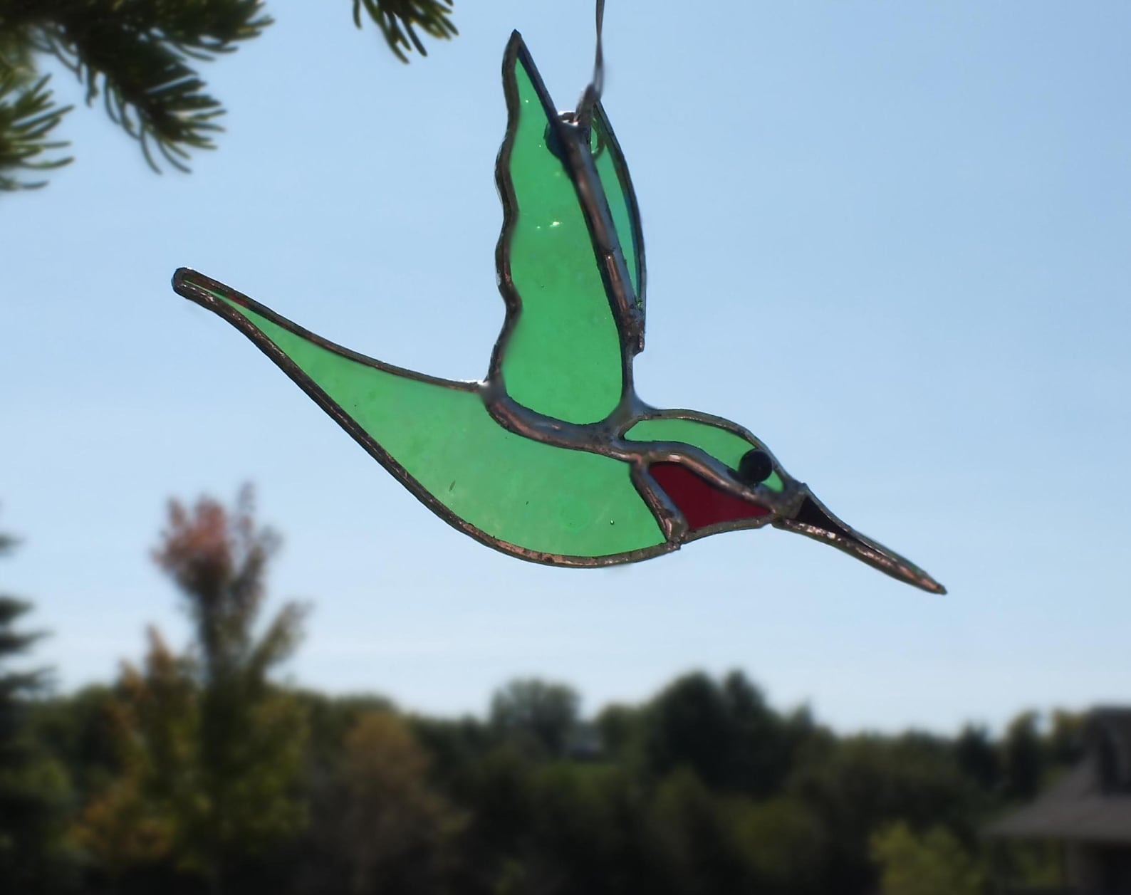 Pre-cut Stained Glass Small Hummingbird Kit - Etsy