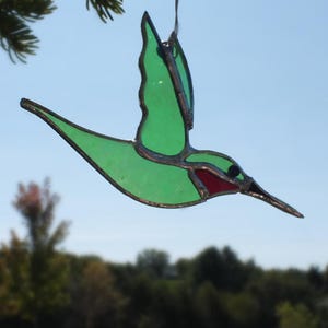 Pre-cut Stained Glass Small Hummingbird Kit - Etsy