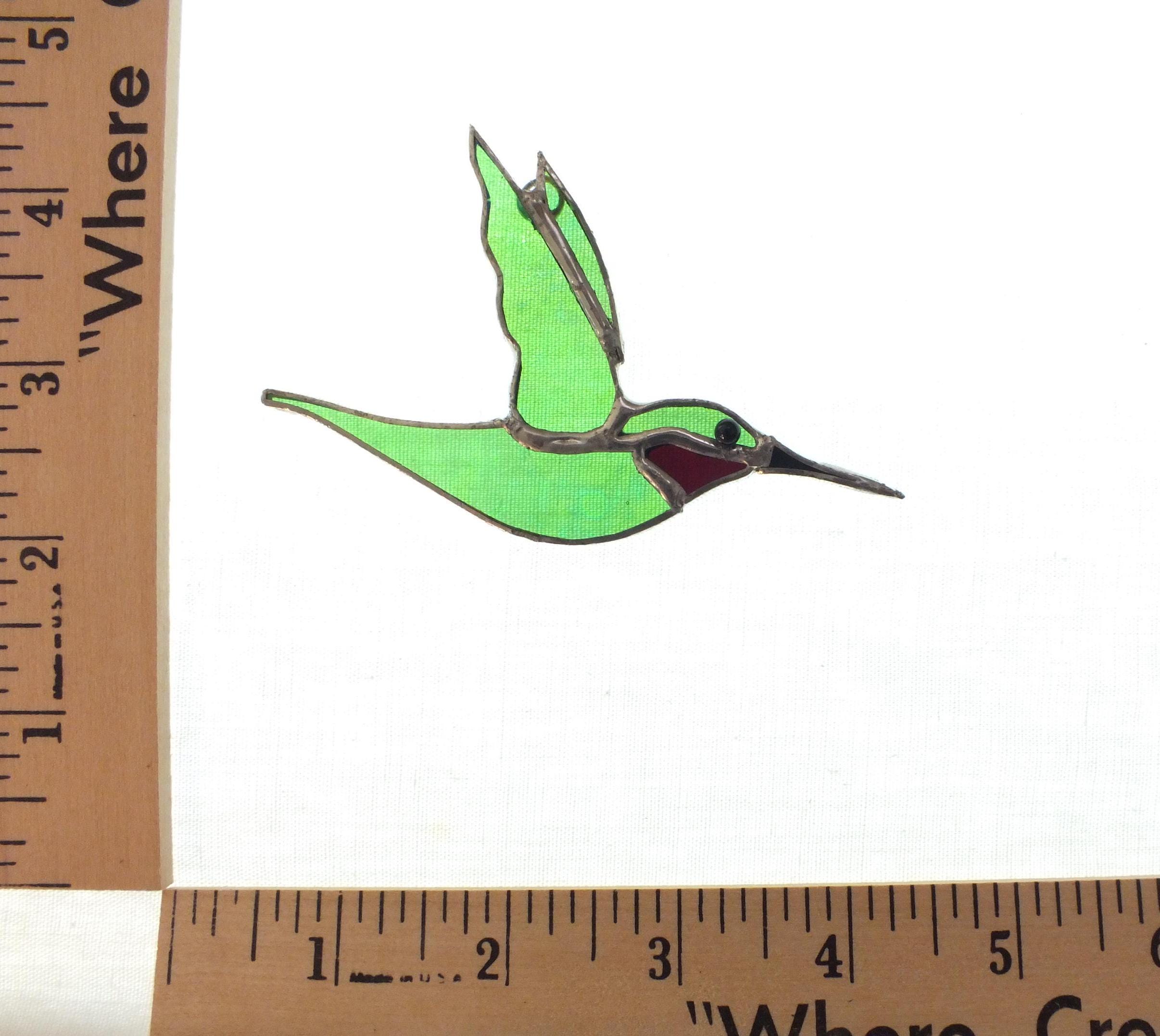 Pre-cut Stained Glass Small Hummingbird Kit - Etsy