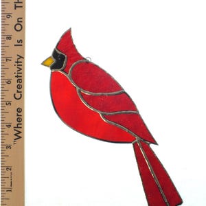 Pre-cut Stained Glass Cardinal Kit - Etsy
