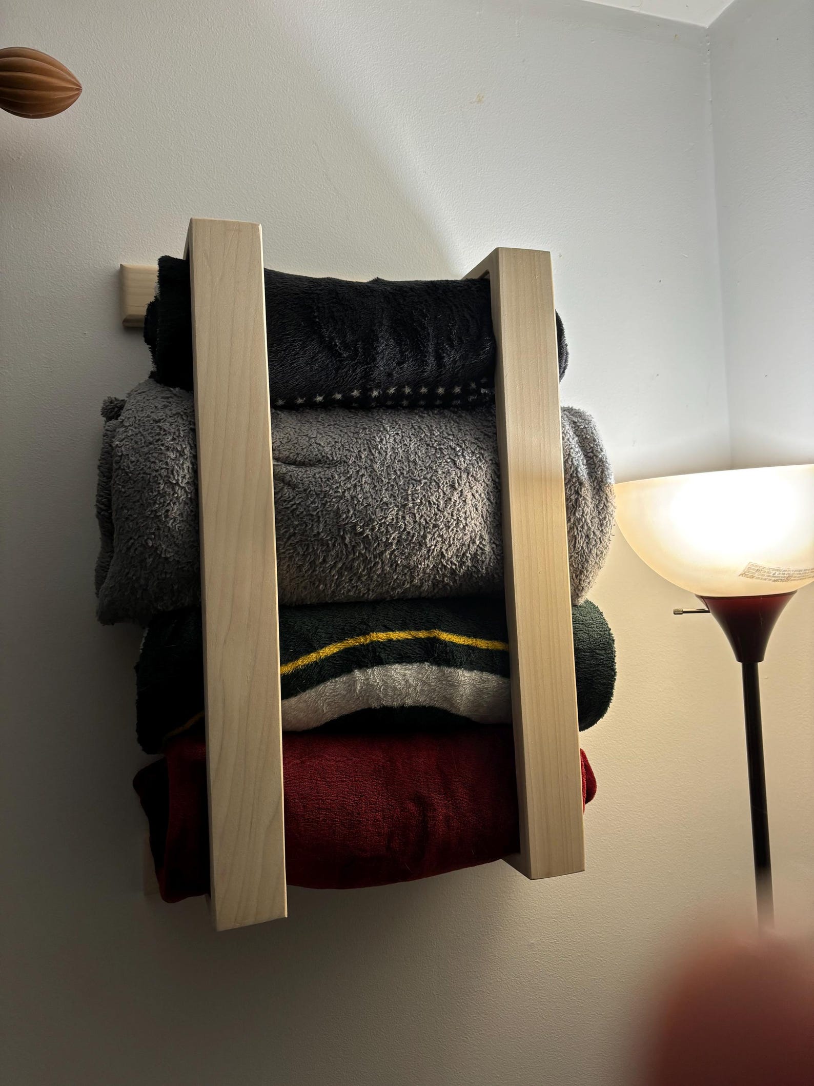 Wall Blanket Holder - Etsy