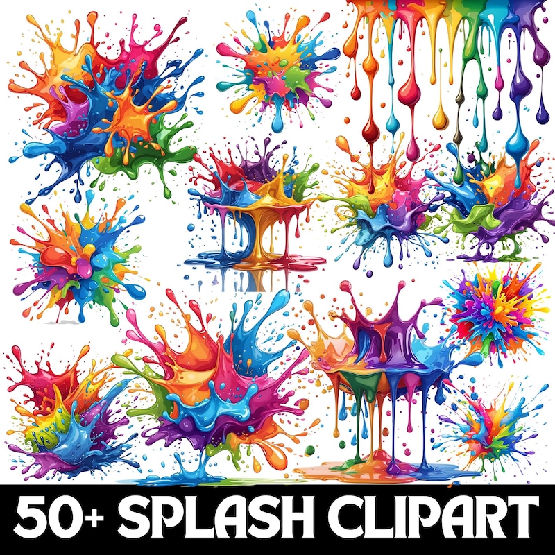 Blue and Pink Color Splash - Etsy