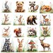 Safari Animals Clipart, Lion, Giraffe, Nursery Art, Jungle Animals ...