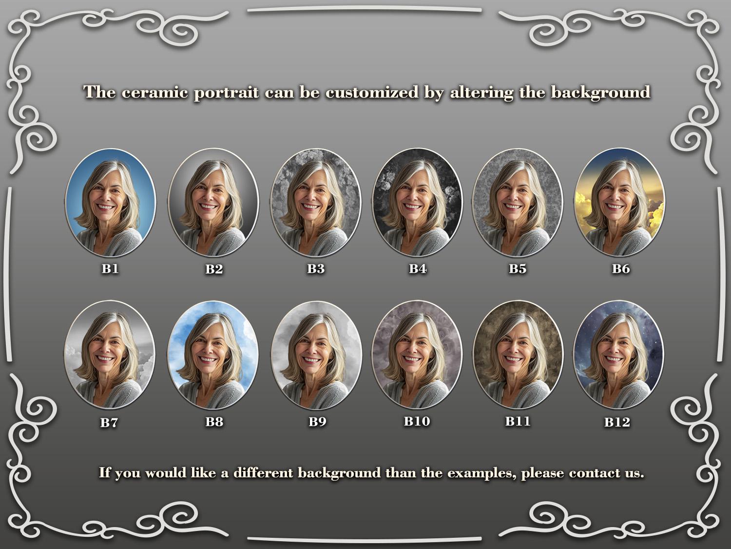 Memorial Photo Plaque/headstone Picture/oval Polymer-ceramic Photo Tile ...