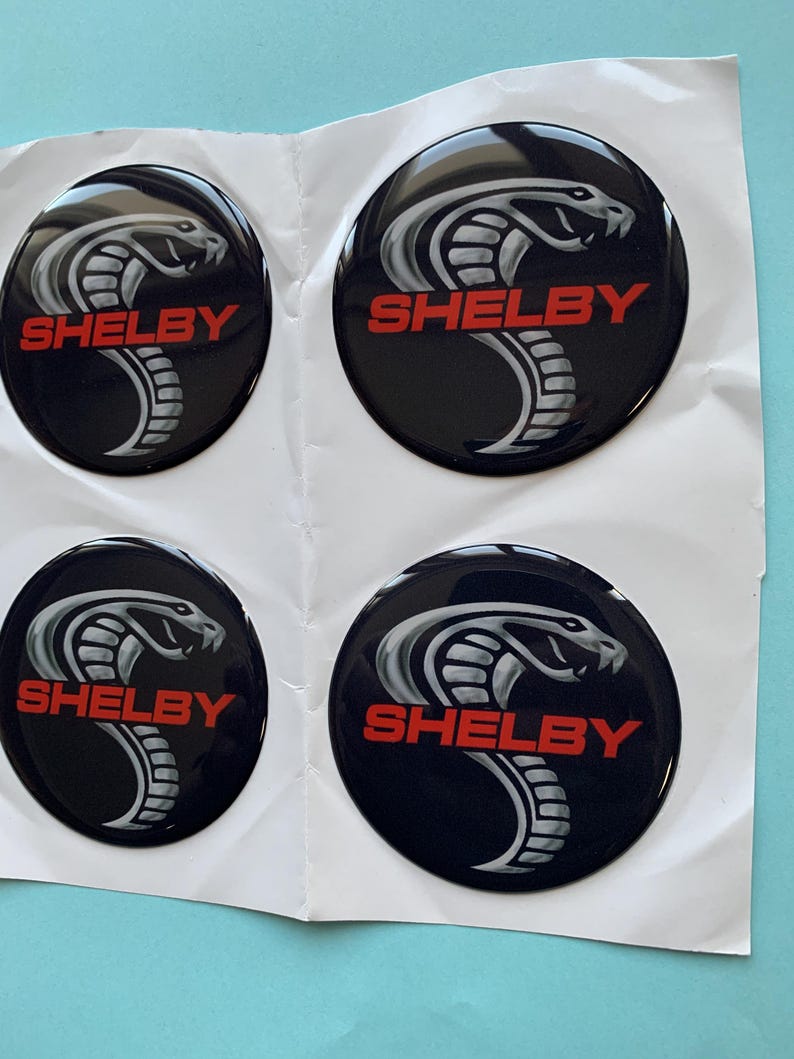 Excellent Quality/set X 4 Self-adhesive Silicone Stickers Logo Shelby ...