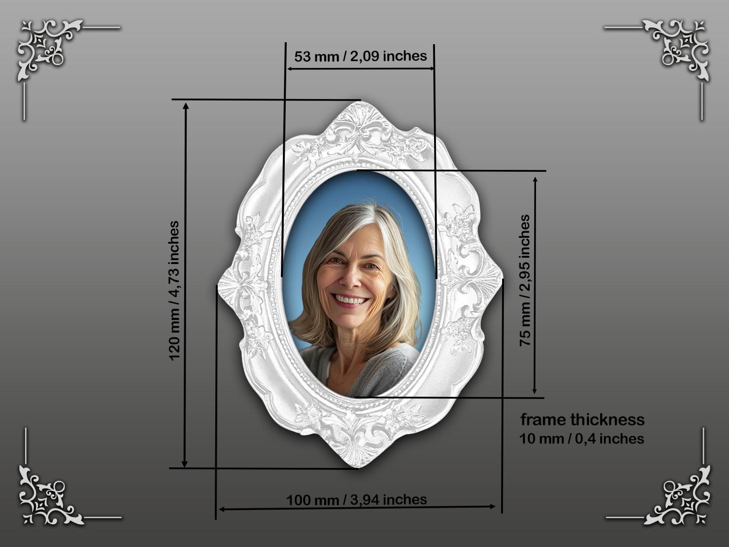 Memorial Photo Plaque/headstone Picture/oval Polymer-ceramic Photo Tile ...